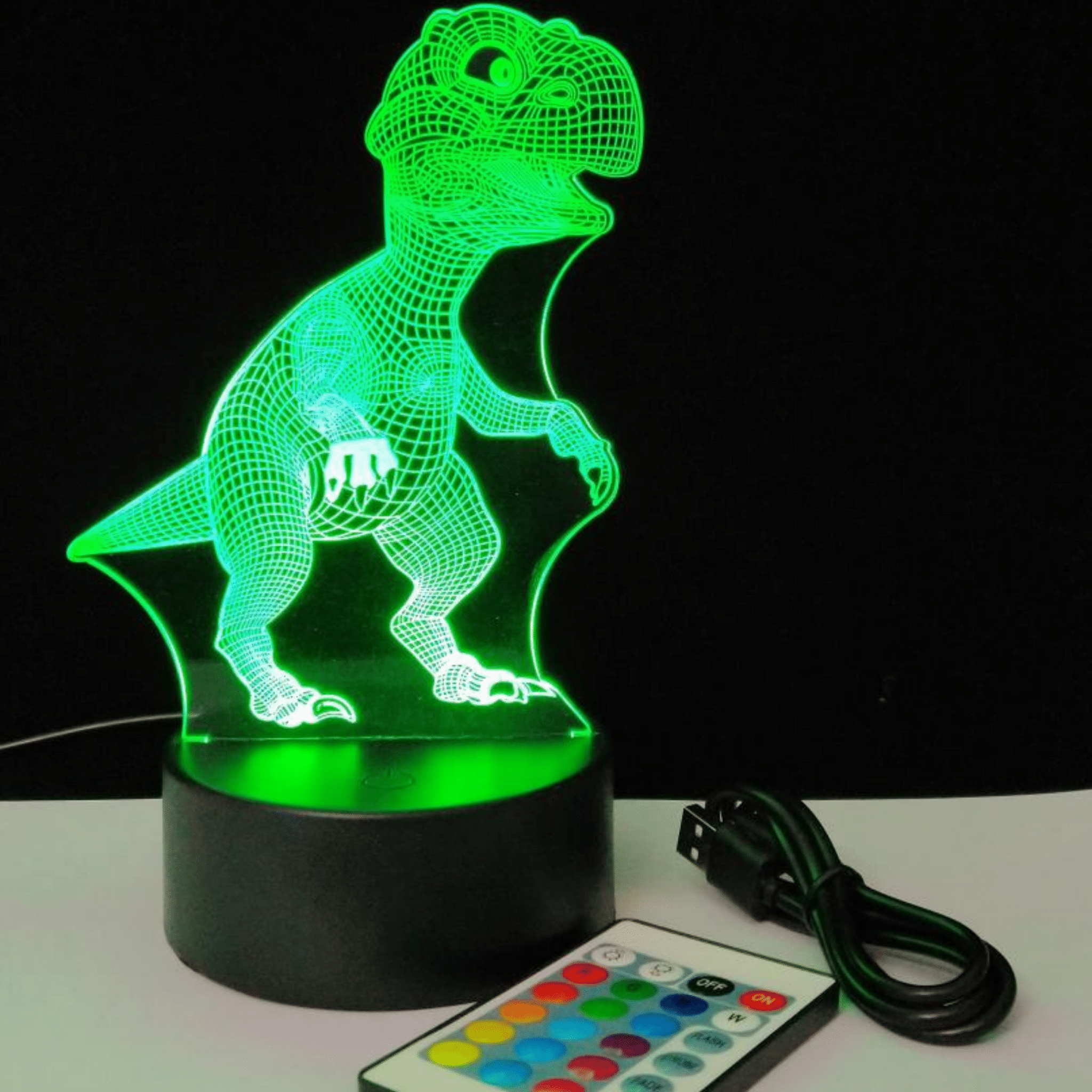 T Rex 3D Night Light - Rovert Lighting