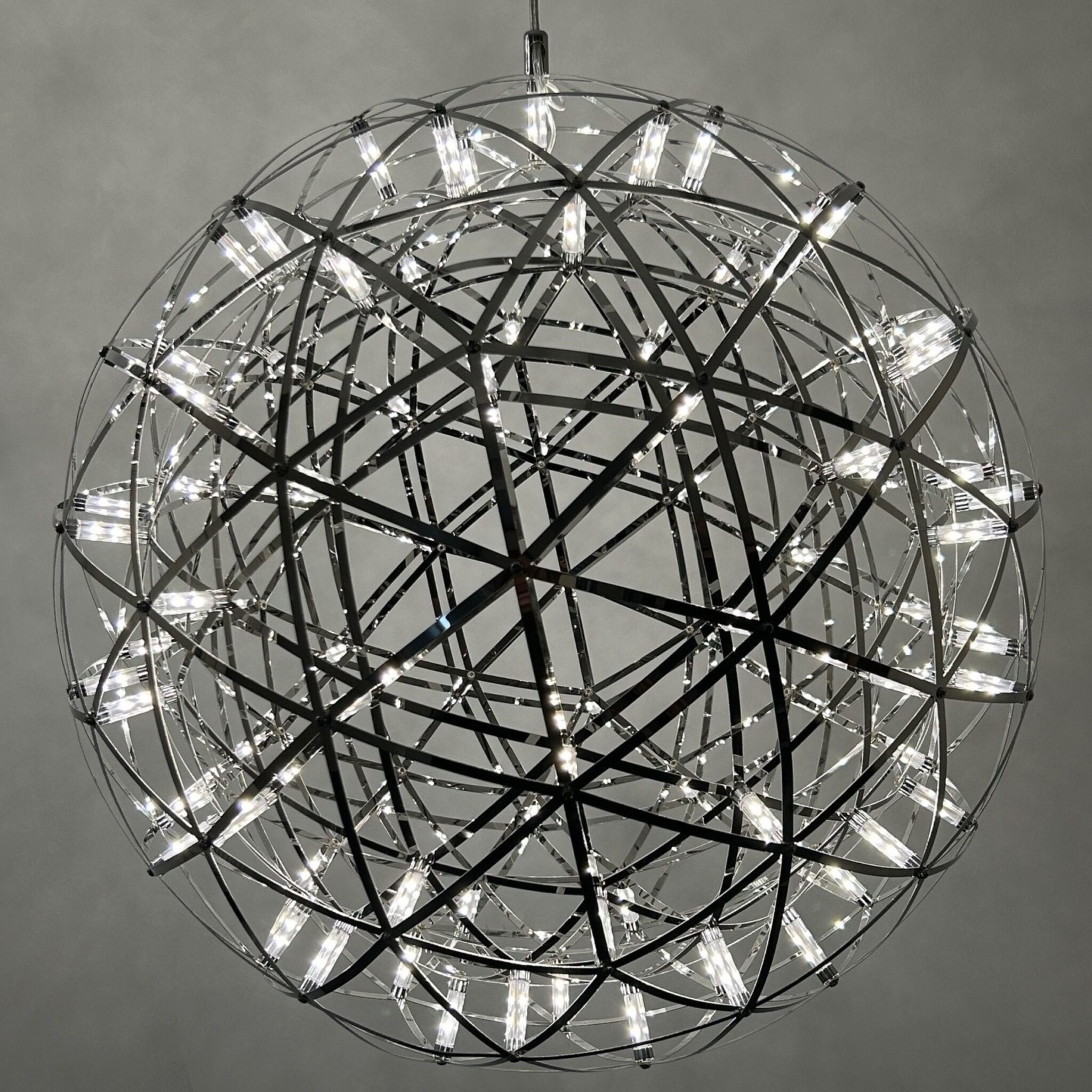 Chrome Metal Ball Pendant - Rovert Lighting