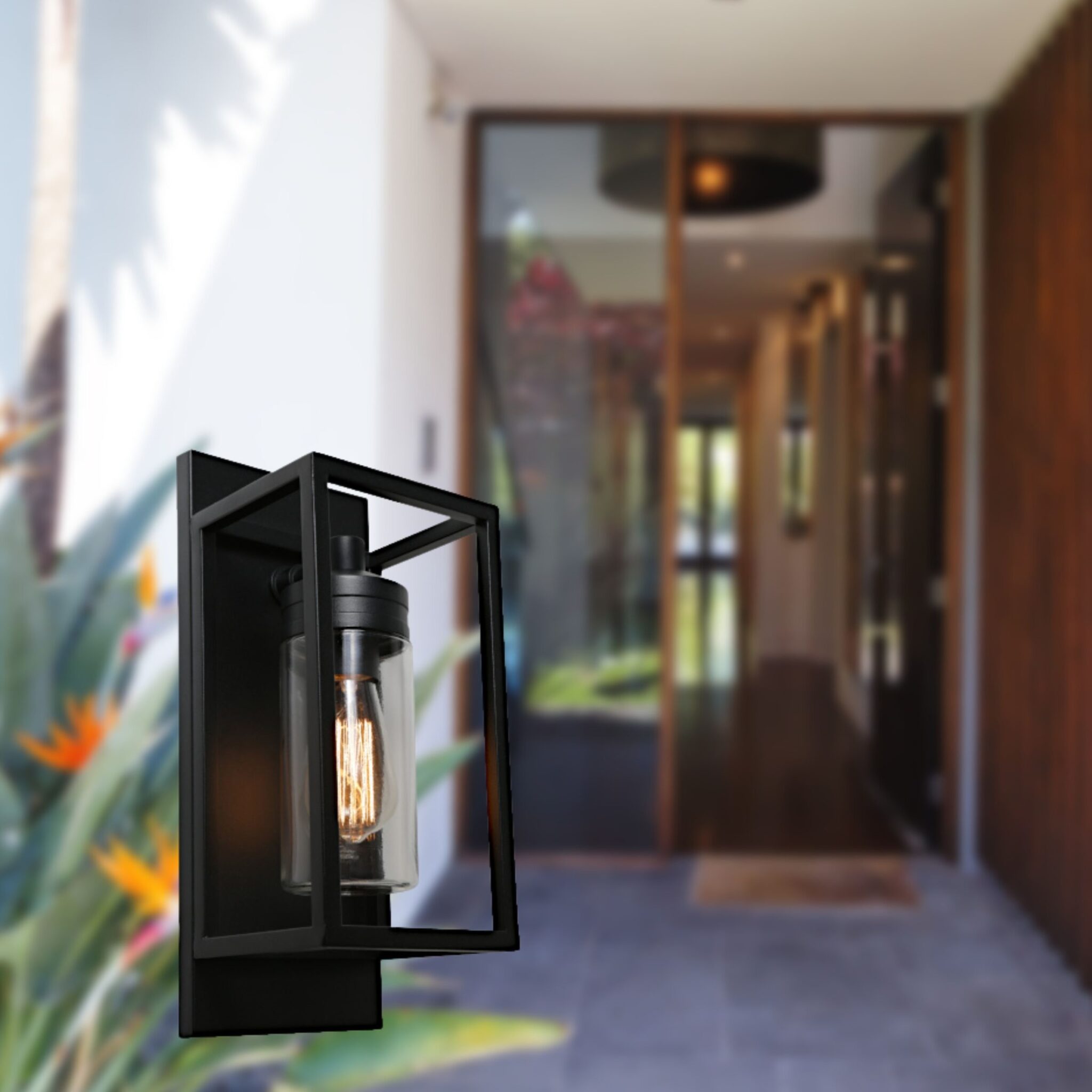 Bryant Black Exterior Wall Light - Rovert Lighting