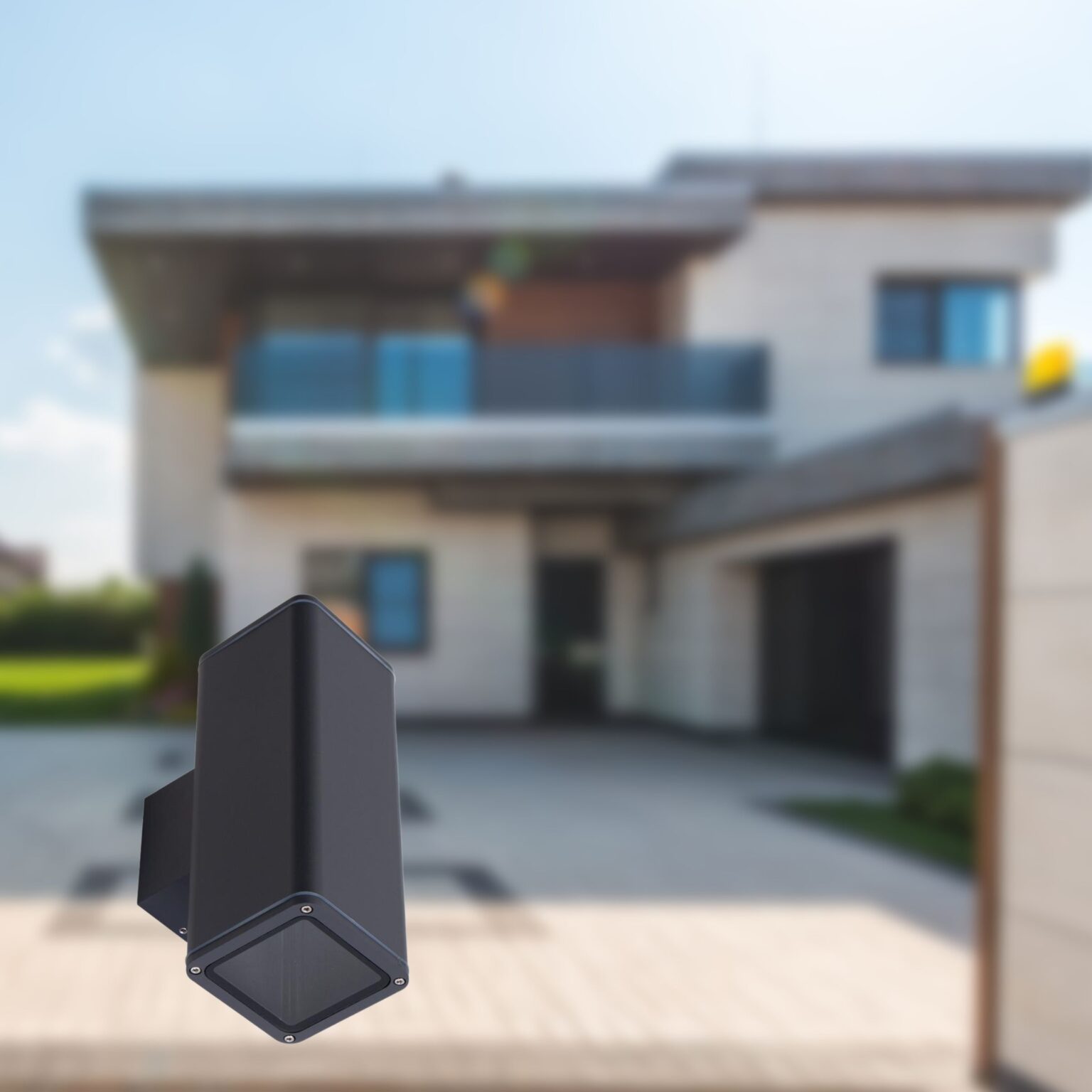 Piper Square Exterior Up/Down Wall Light - Rovert Lighting
