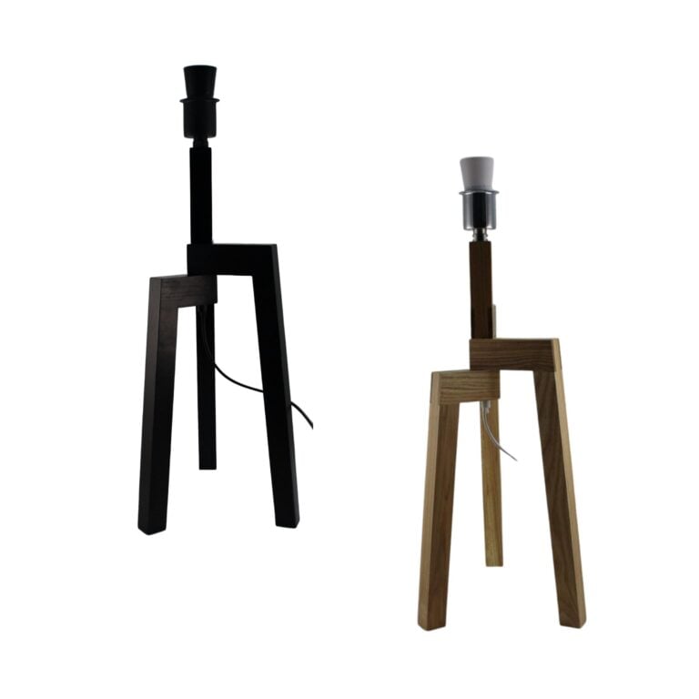 3 Leg Wooden Table Lamp BASE ONLY - Rovert Lighting