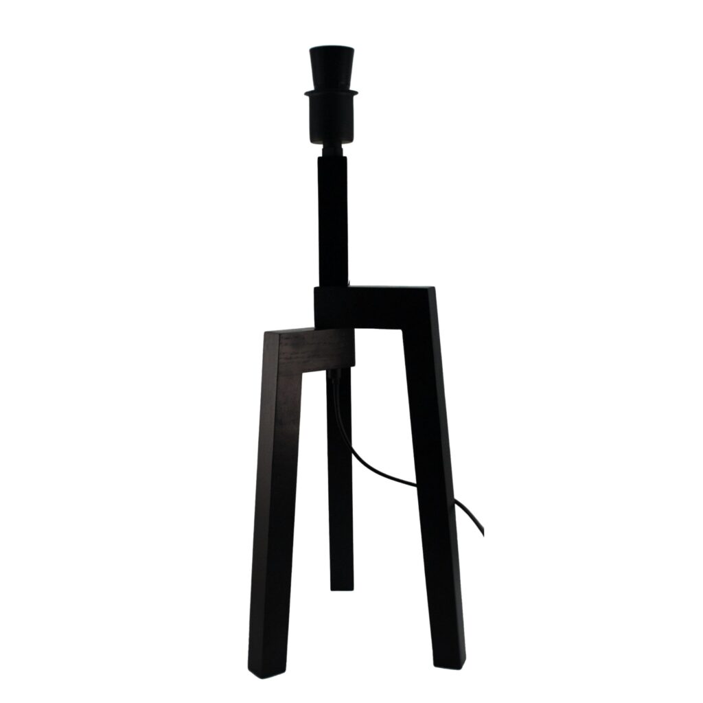 3 Leg Wooden Table Lamp BASE ONLY - Rovert Lighting